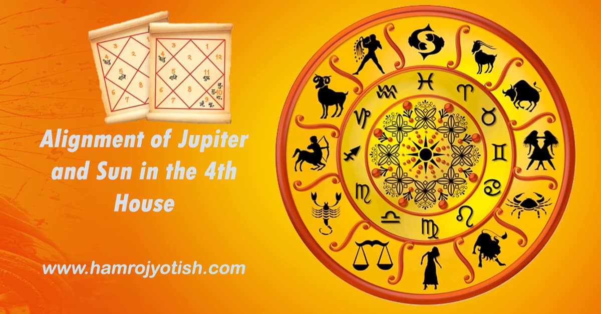 Jupiter and Sun Conjunction in the 4th House - Hamro Jyotish